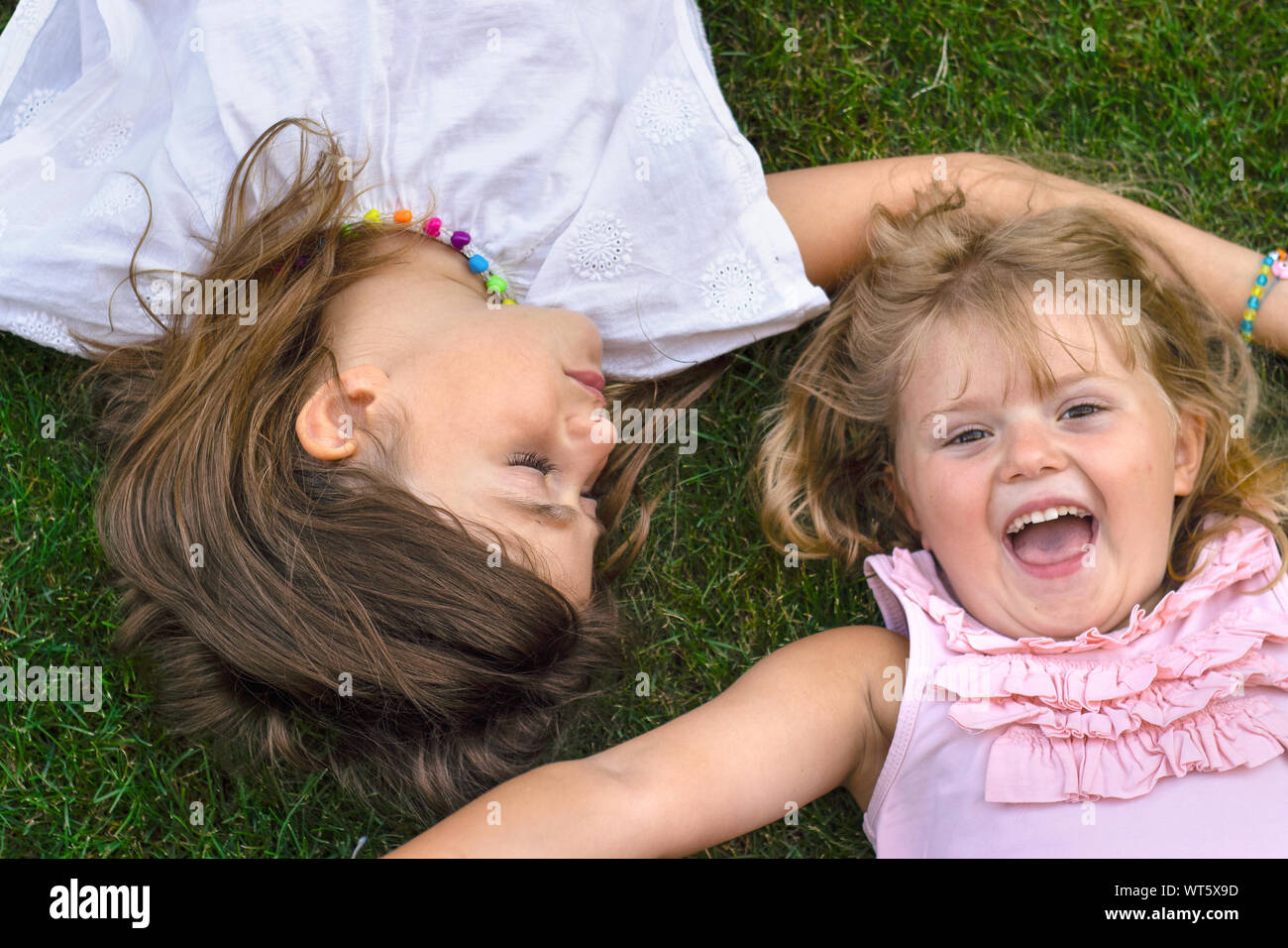 Two Little Girls Laughing