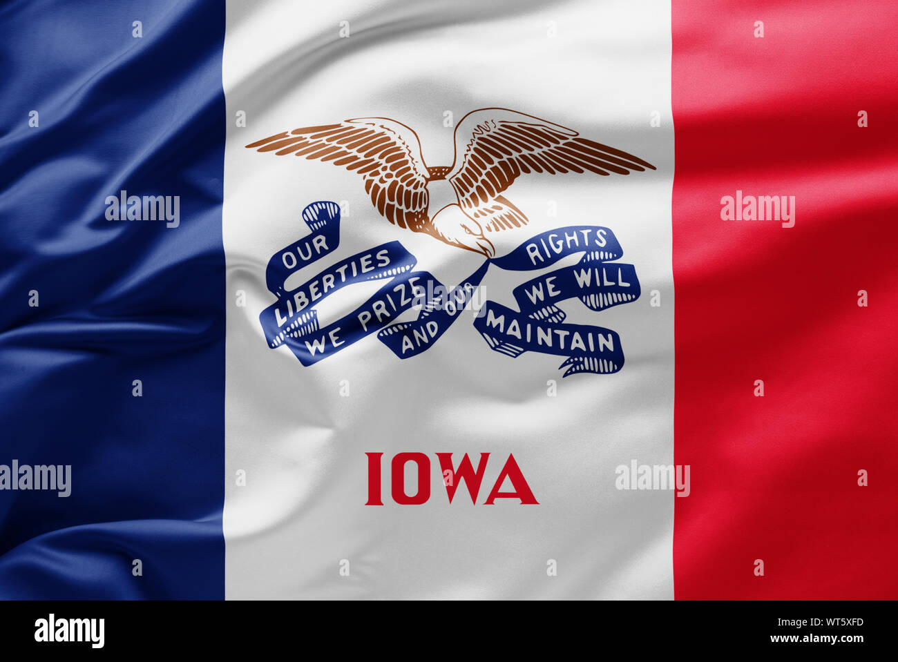 Flag u s state iowa hi-res stock photography and images - Alamy