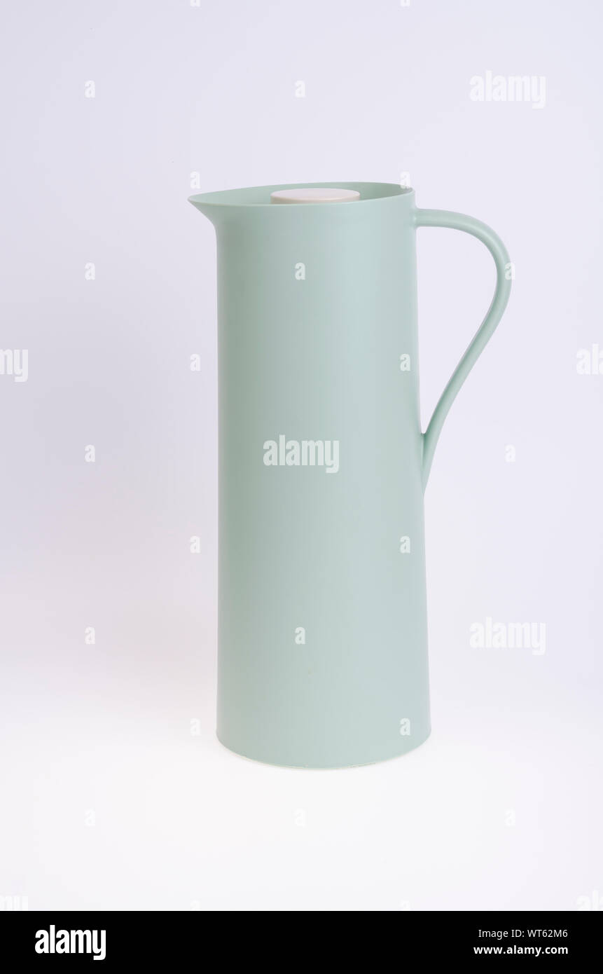 Color jug with handle for water. Studio Photo Stock Photo - Alamy