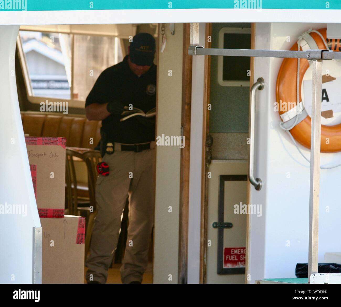 Santa Barbara, CALIFORNIA, USA. 10th Sep, 2019. FBI, police, AtF search ...