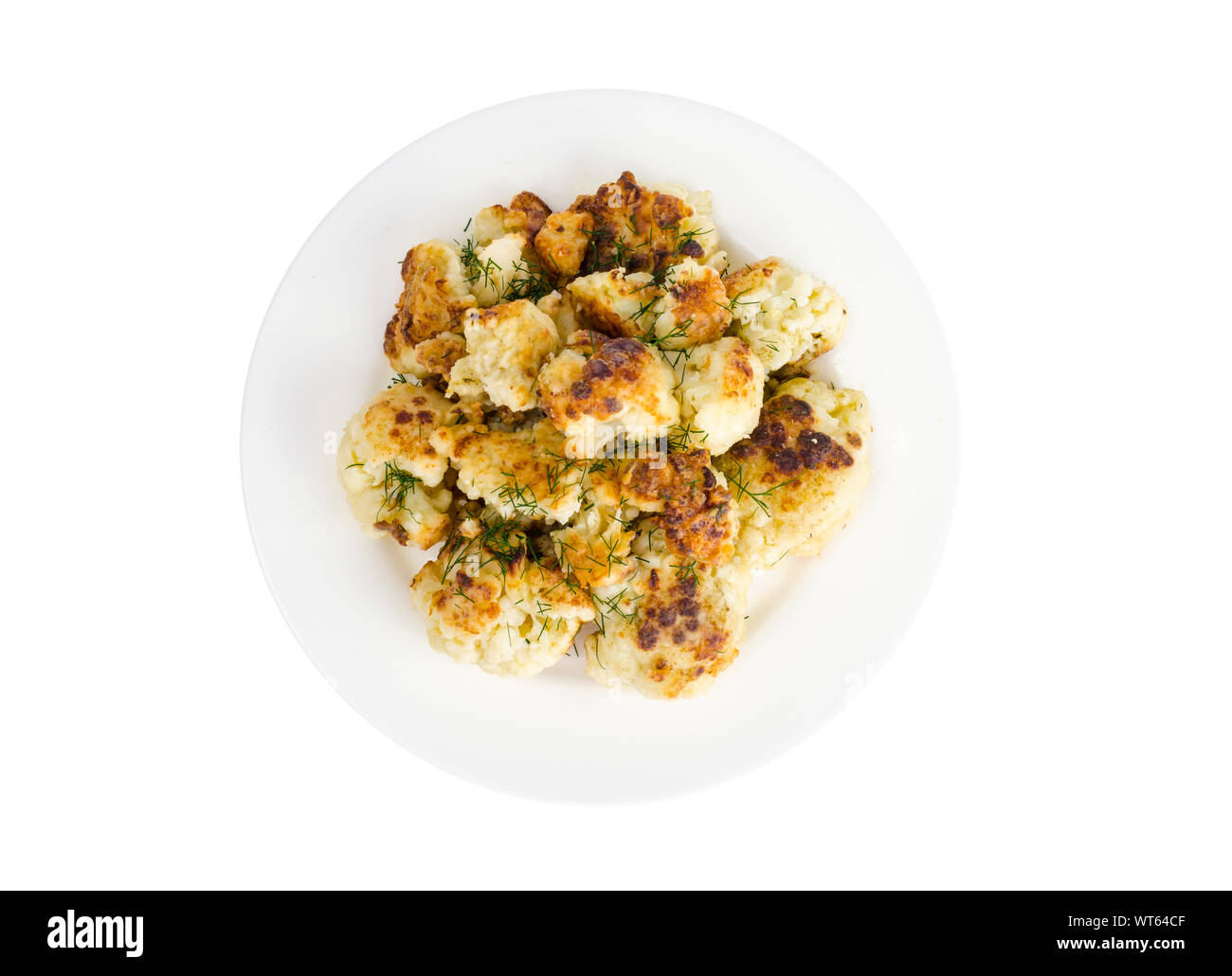 Fresh cauliflower on black Cut Out Stock Images & Pictures - Alamy