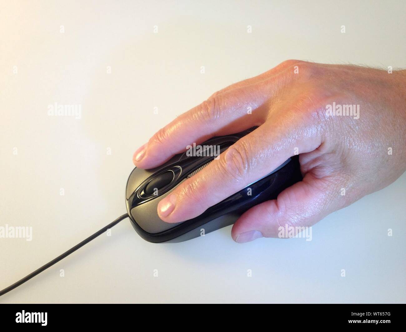 Hand Holding Wireless Mouse High Resolution Stock Photography and ...