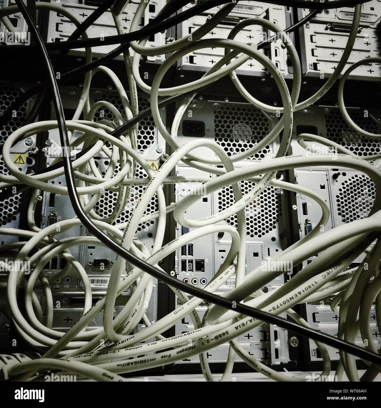 Tangled Network Cables High Resolution Stock Photography and Images - Alamy