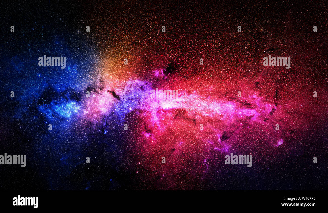 Colorful stars and space background. Elements of this image furnished ...