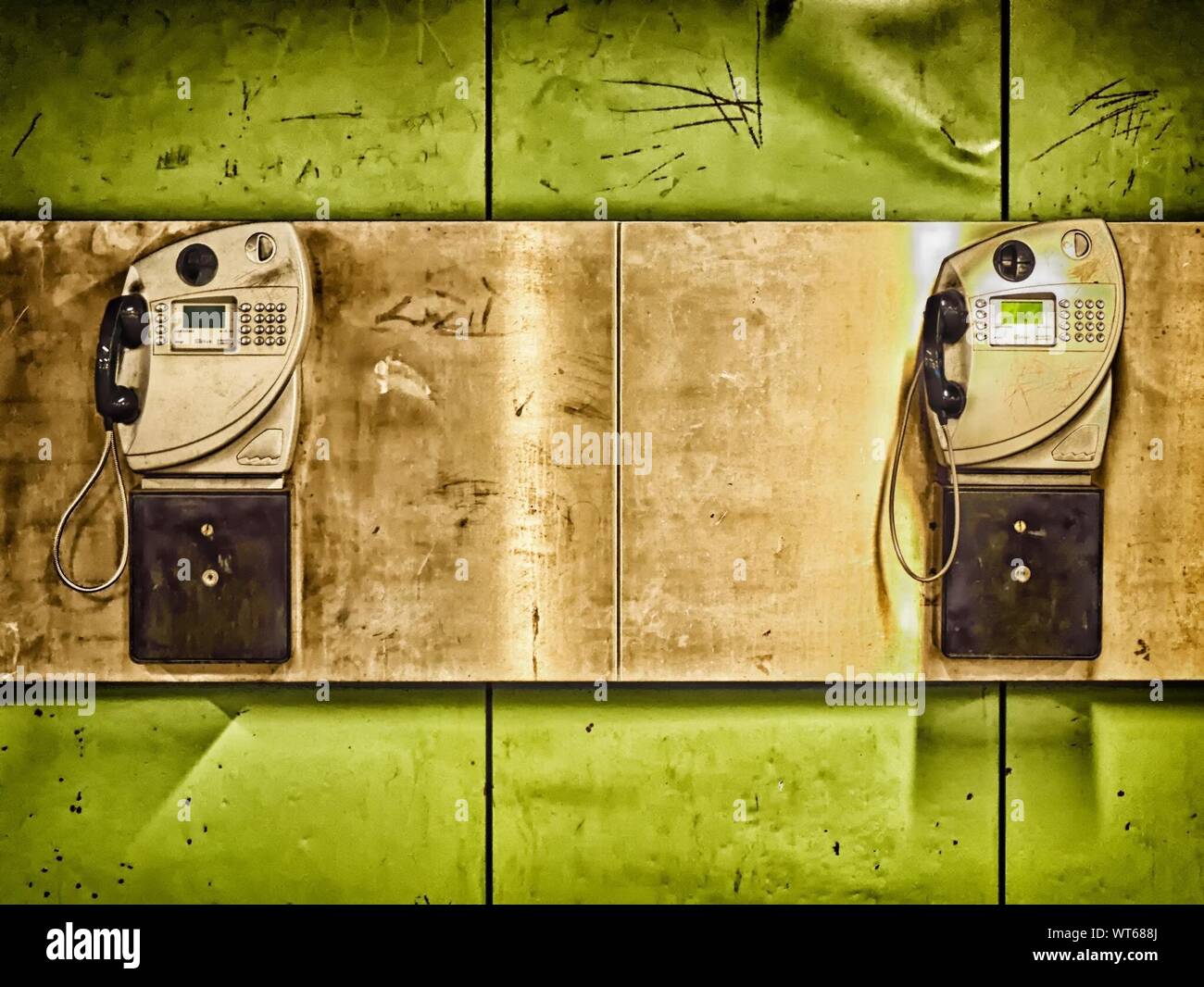 Phone coin operated hi-res stock photography and images - Alamy