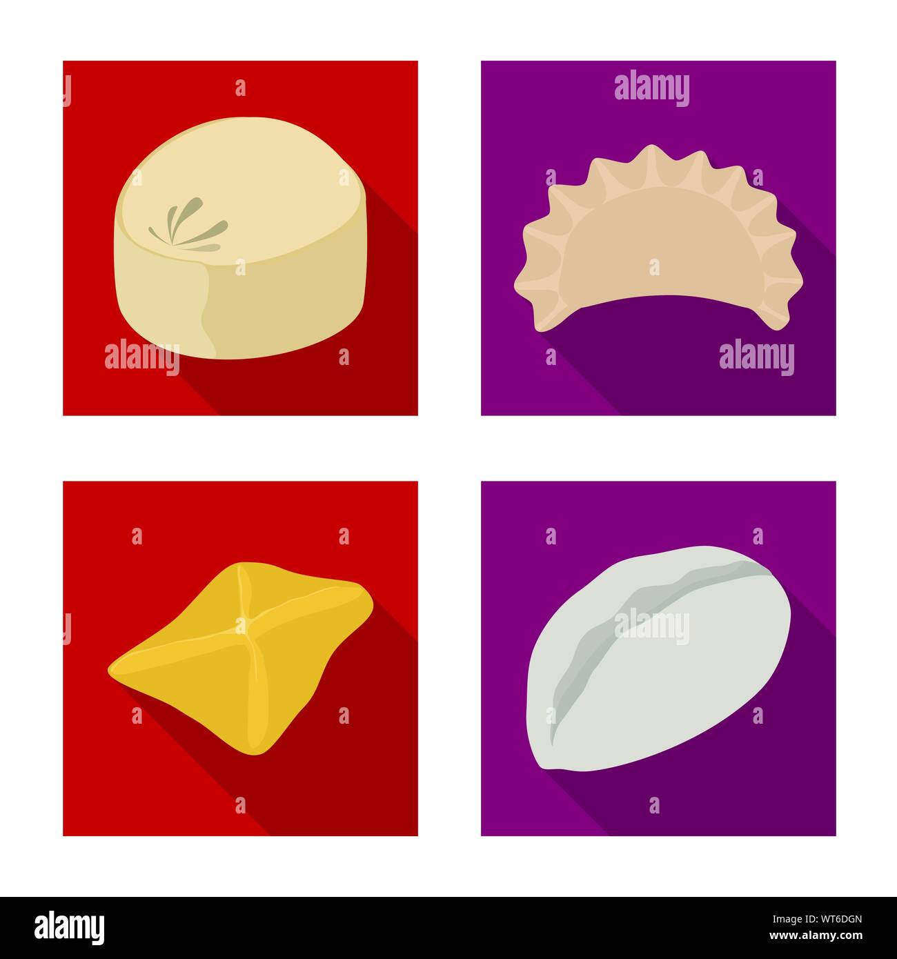 Vector design of products and cooking logo. Set of products and ...