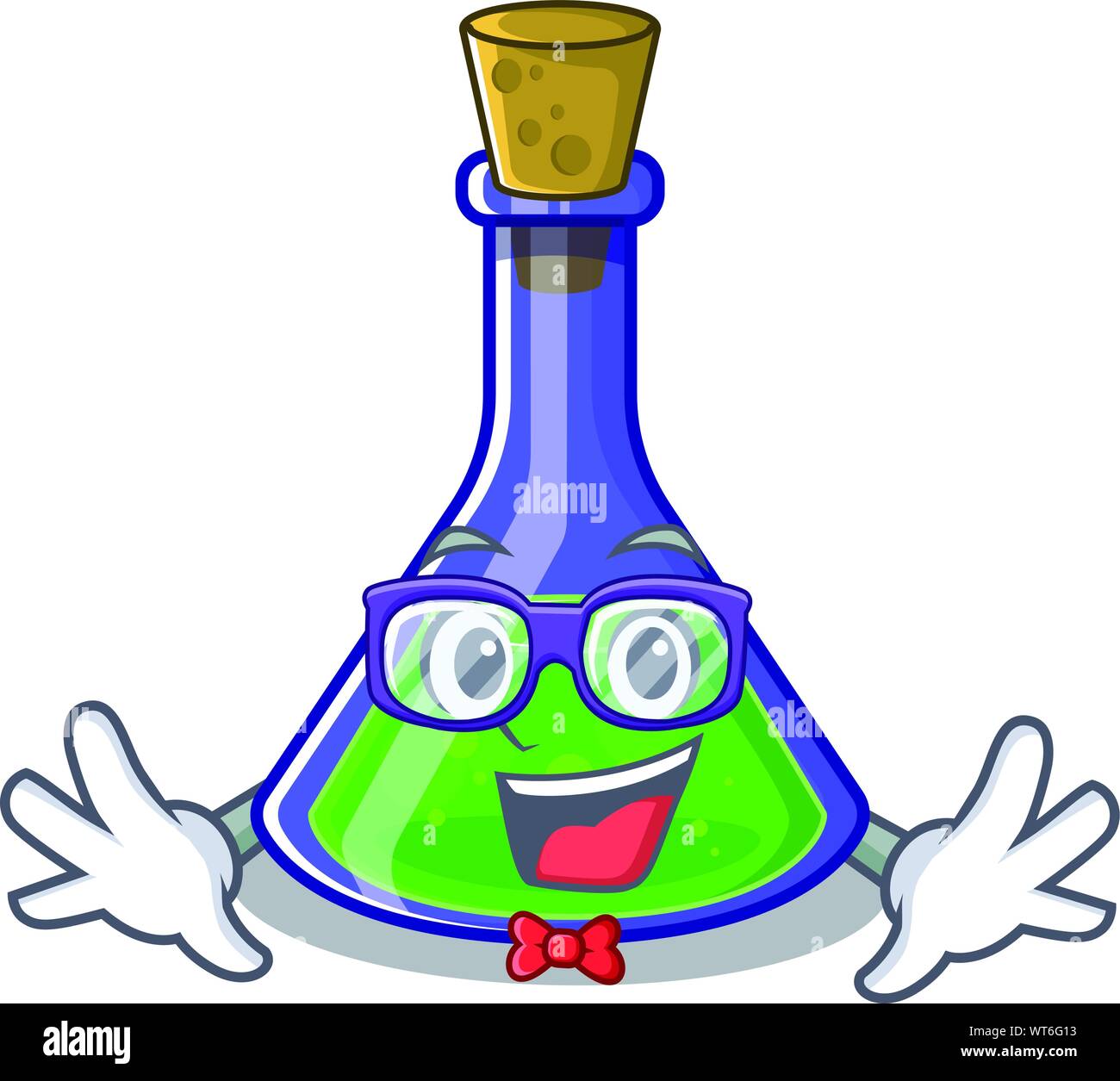 Geek magic potion isolated in the cartoon vector illustration Stock ...