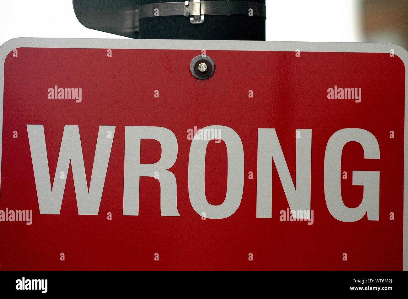 Wrong sign hi-res stock photography and images - Alamy