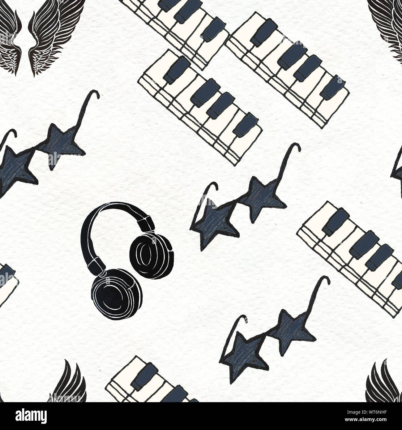 Seamless Rock background. Abstract music modern pattern Stock Photo - Alamy