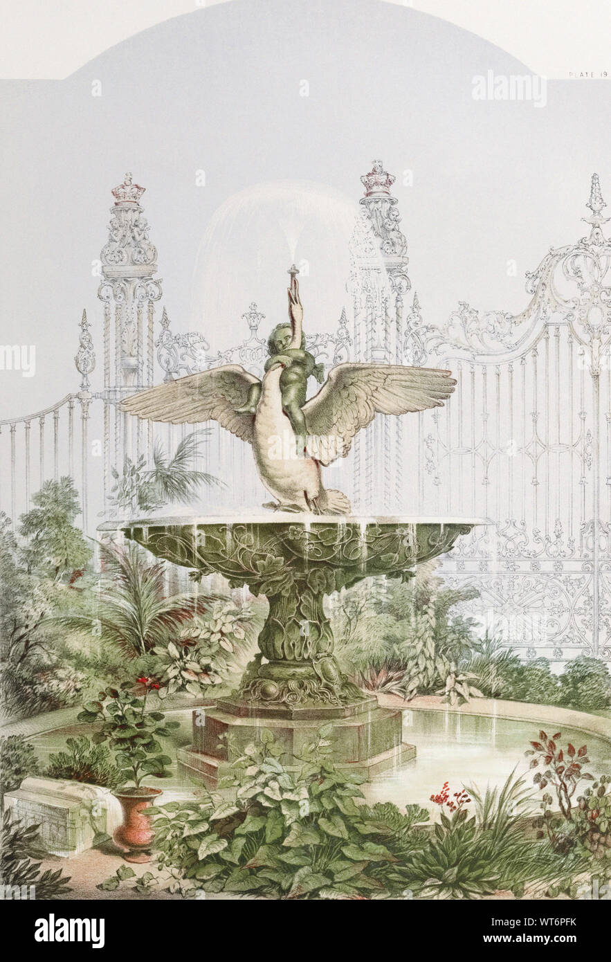 Sir Matthew Digby Wyatt (1820-1877) - Fountain and Ornamental Gates ...