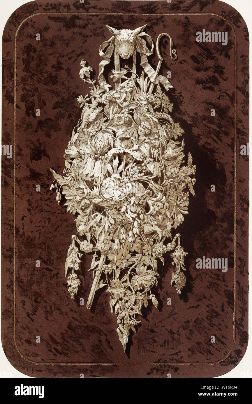 Sir Matthew Digby Wyatt (1820-1877) - Group of Flowers Craved in Wood ...