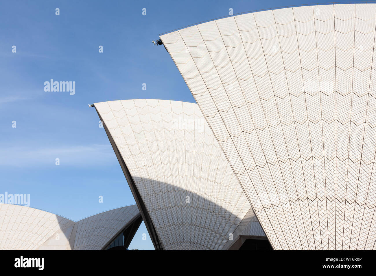 Sydney Opera House Roof Sails Close Up Detail Abstract. Blue Sky ...