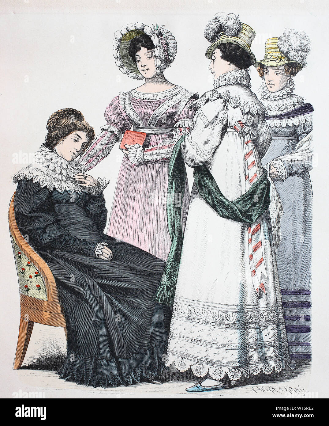 National costume, clothes, history of the costumes, women, Germany, in ...