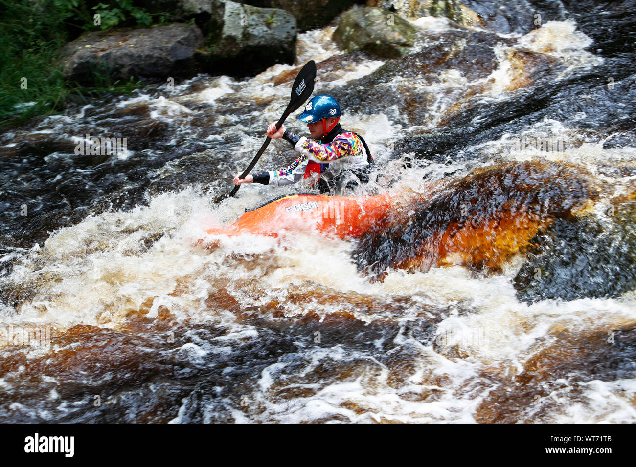Wild Water Canoe Event, River Washburn, Harrogate, North Yorkshire ...