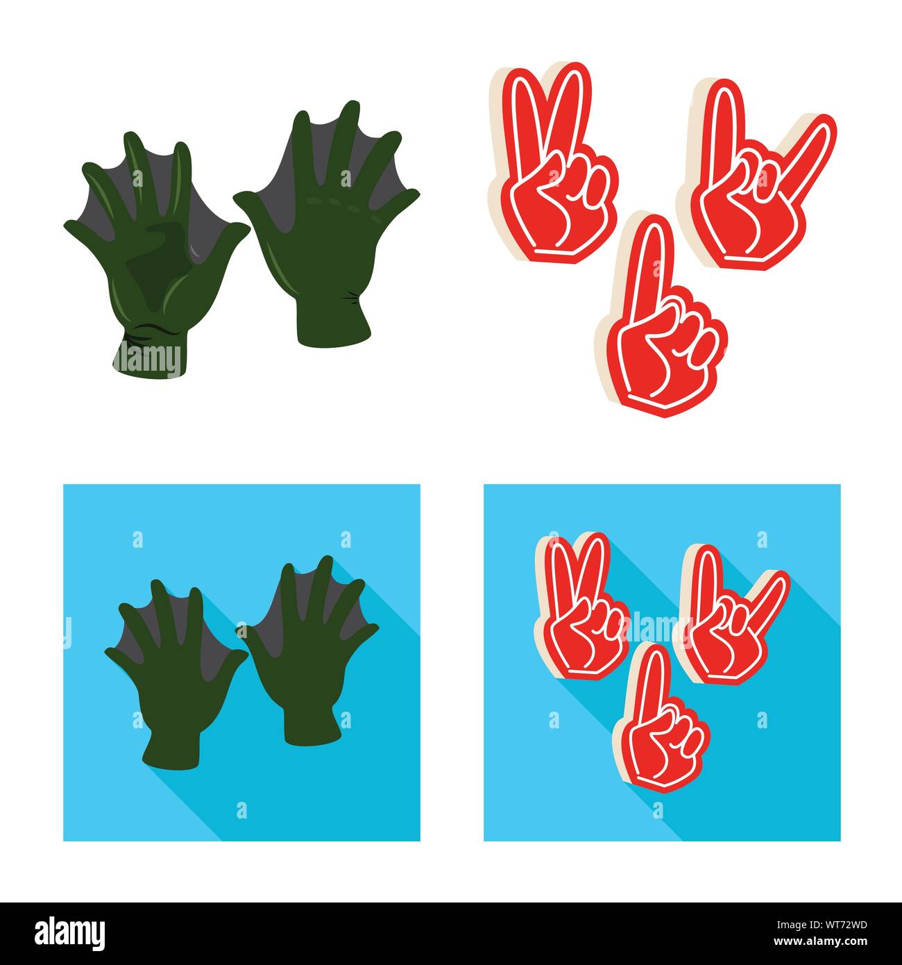 Vector illustration of silhouette and safety symbol. Set of silhouette ...