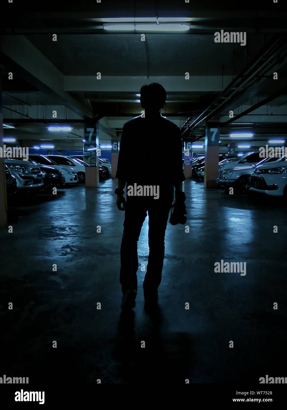 Man car parking rear hi-res stock photography and images - Alamy