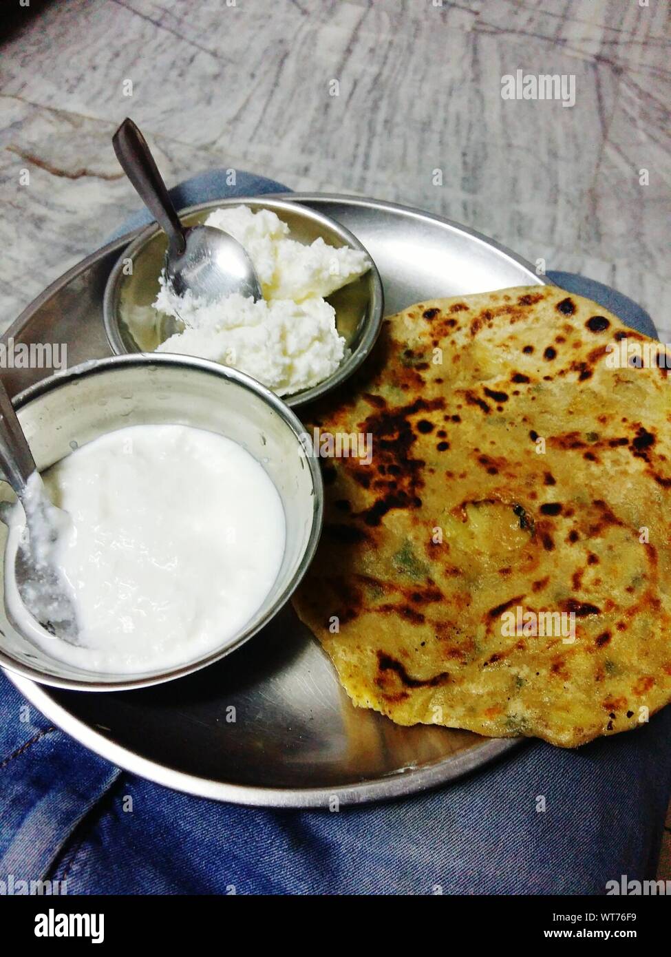 Paratha plate hi-res stock photography and images - Alamy