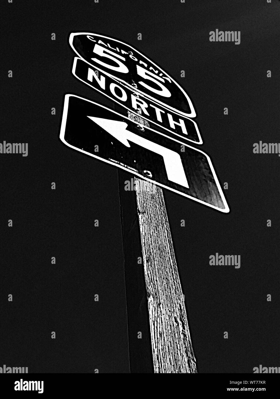 Clear night road view Black and White Stock Photos & Images - Alamy