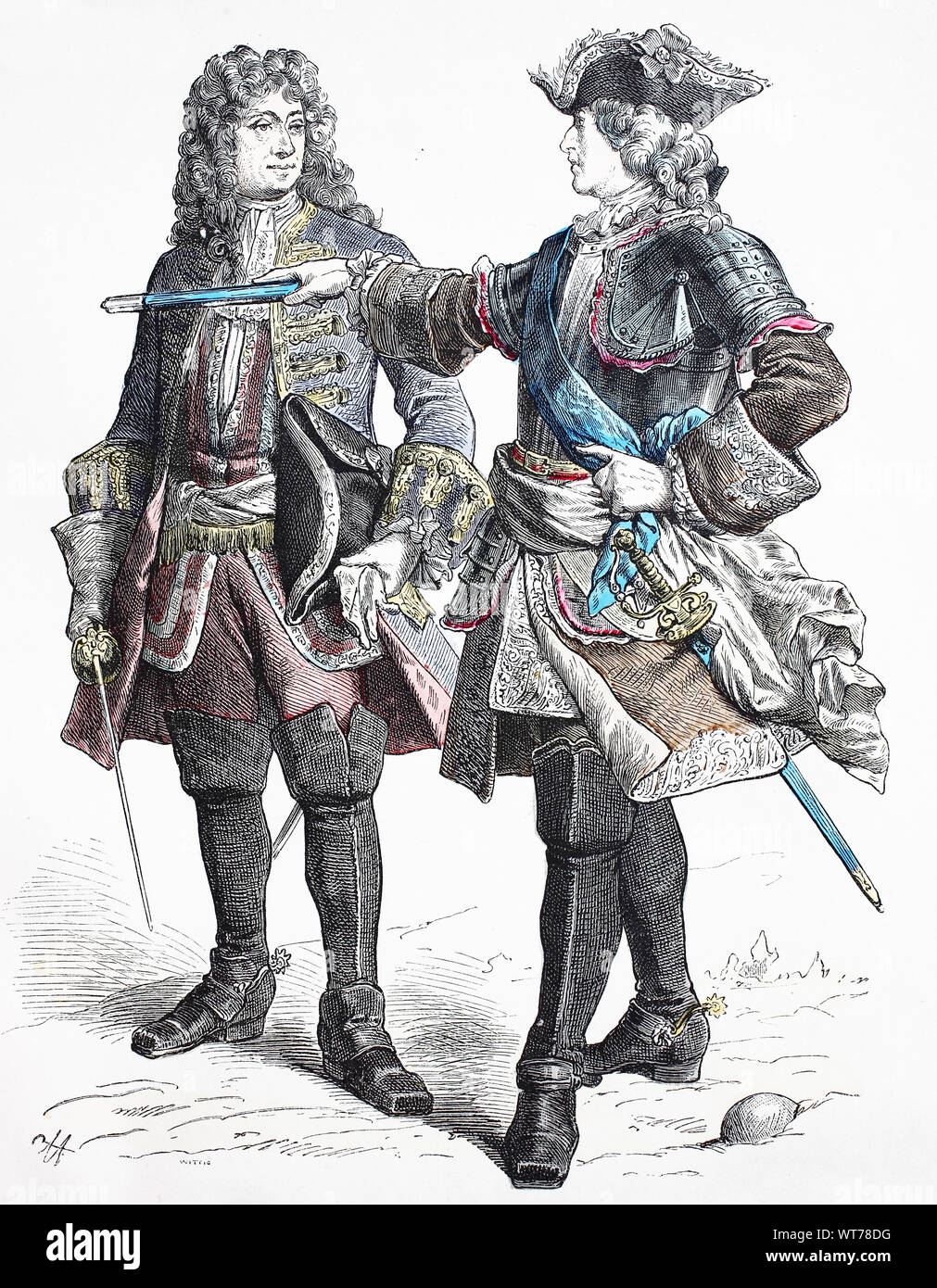 National costume, clothes, history of the costumes, Ludwig XV and ...