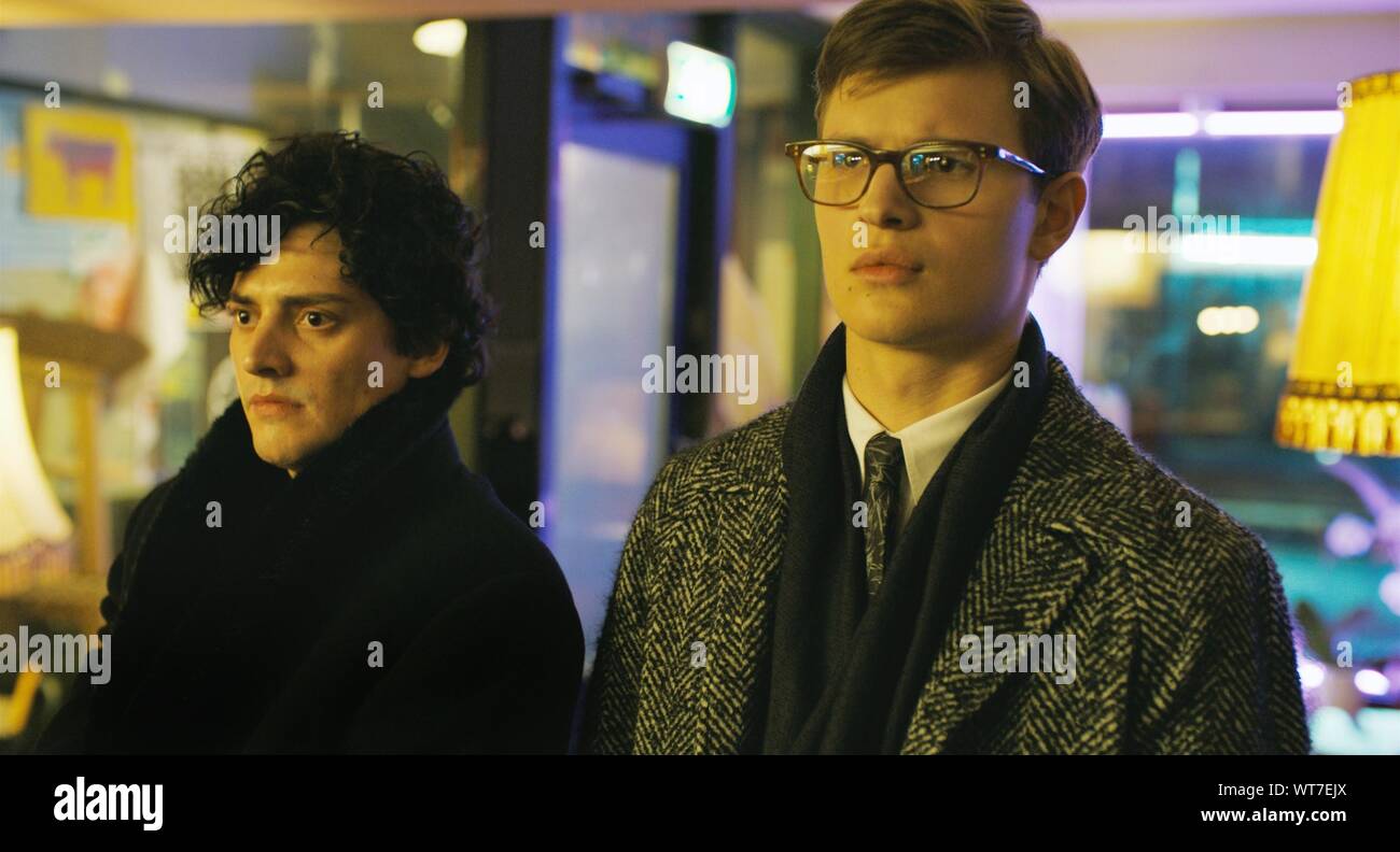 THE GOLDFINCH, from left: Aneurin Barnard, Ansel Elgort, 2019. © Warner ...