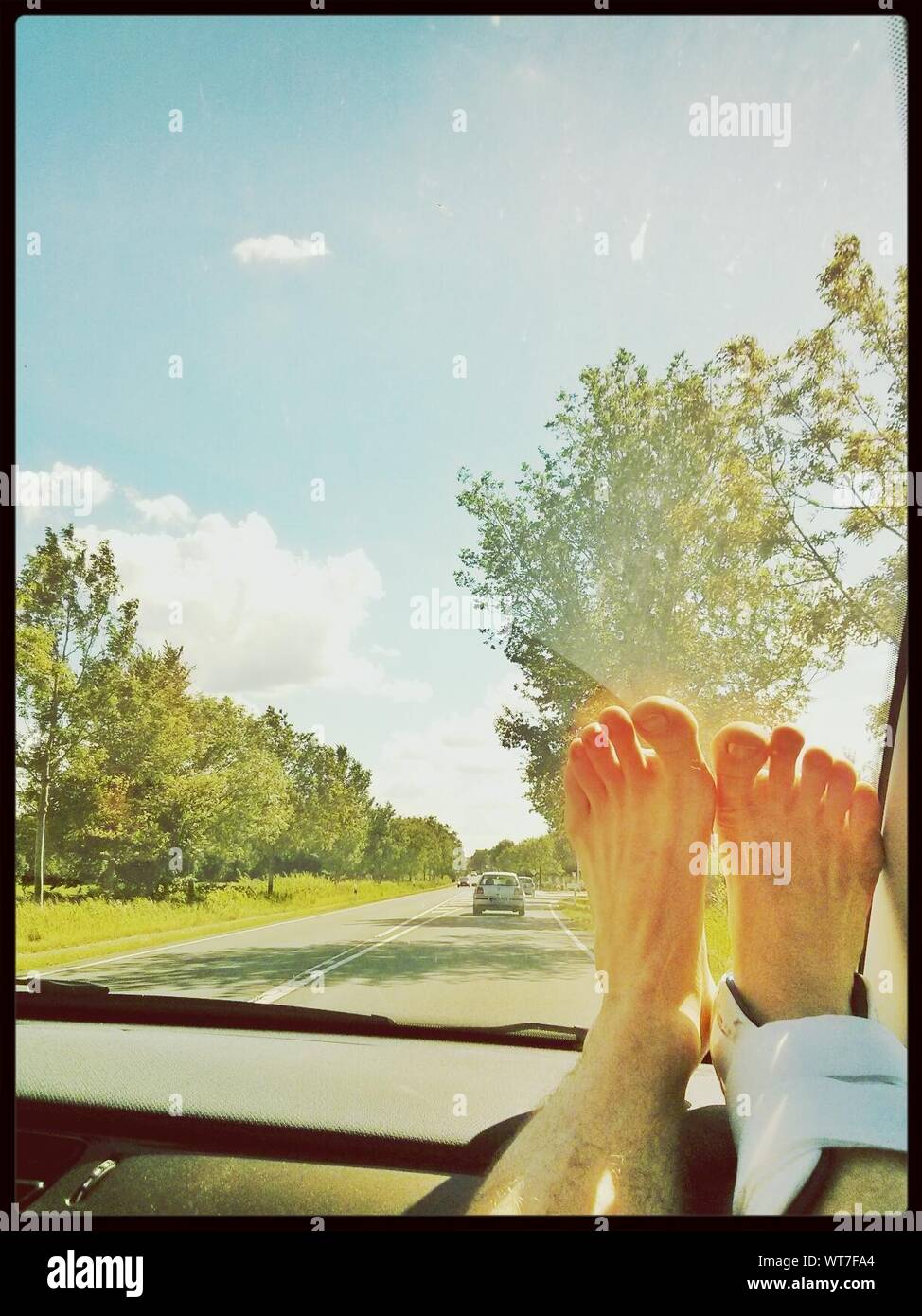 Feet car hi-res stock photography and images - Alamy