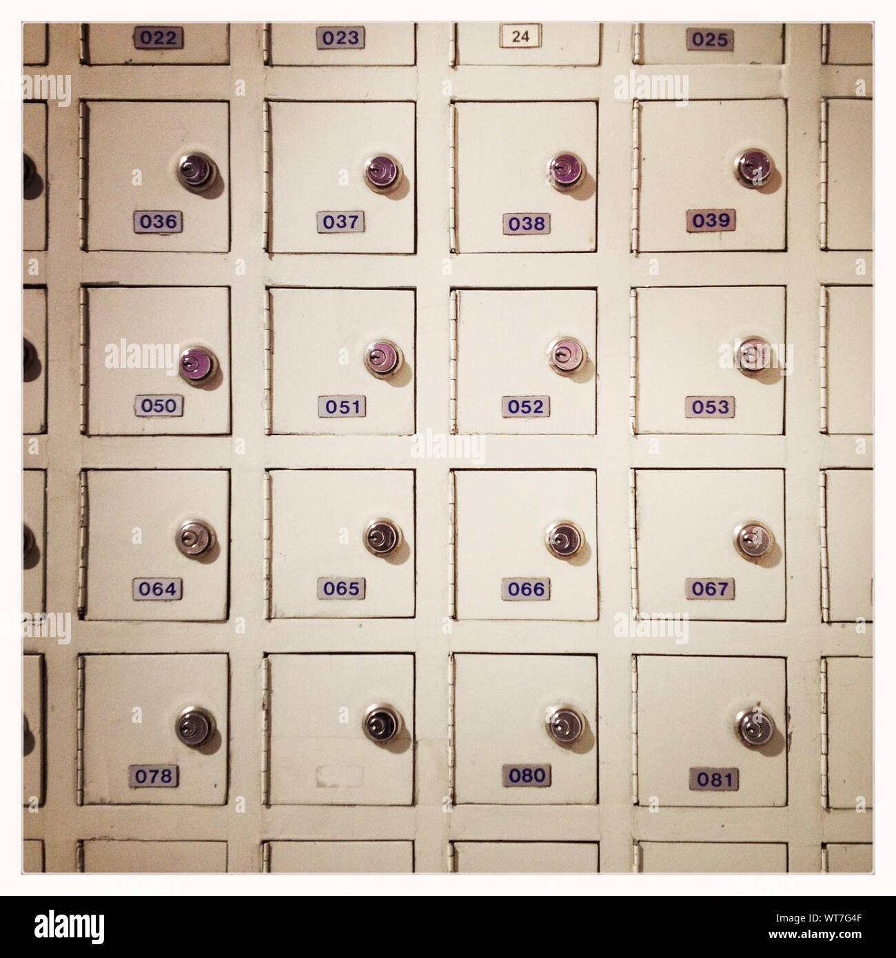 Number lockers Cut Out Stock Images & Pictures - Alamy