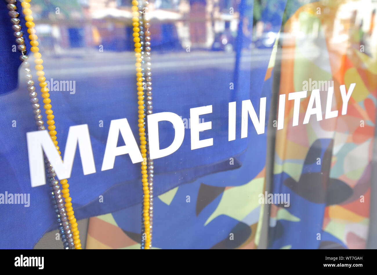 Made in Italy sign background Stock Photo - Alamy