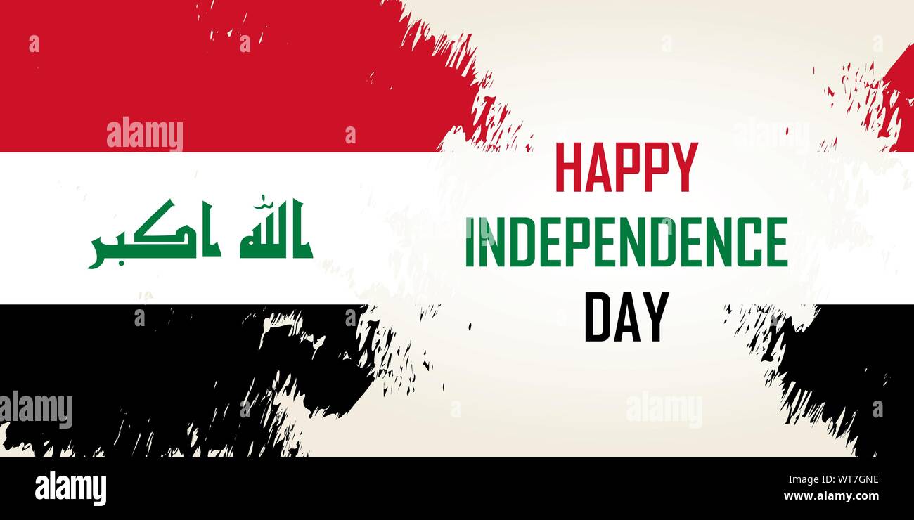 October 3rd Happy Independence day of Iraq Stock Vector Image & Art - Alamy
