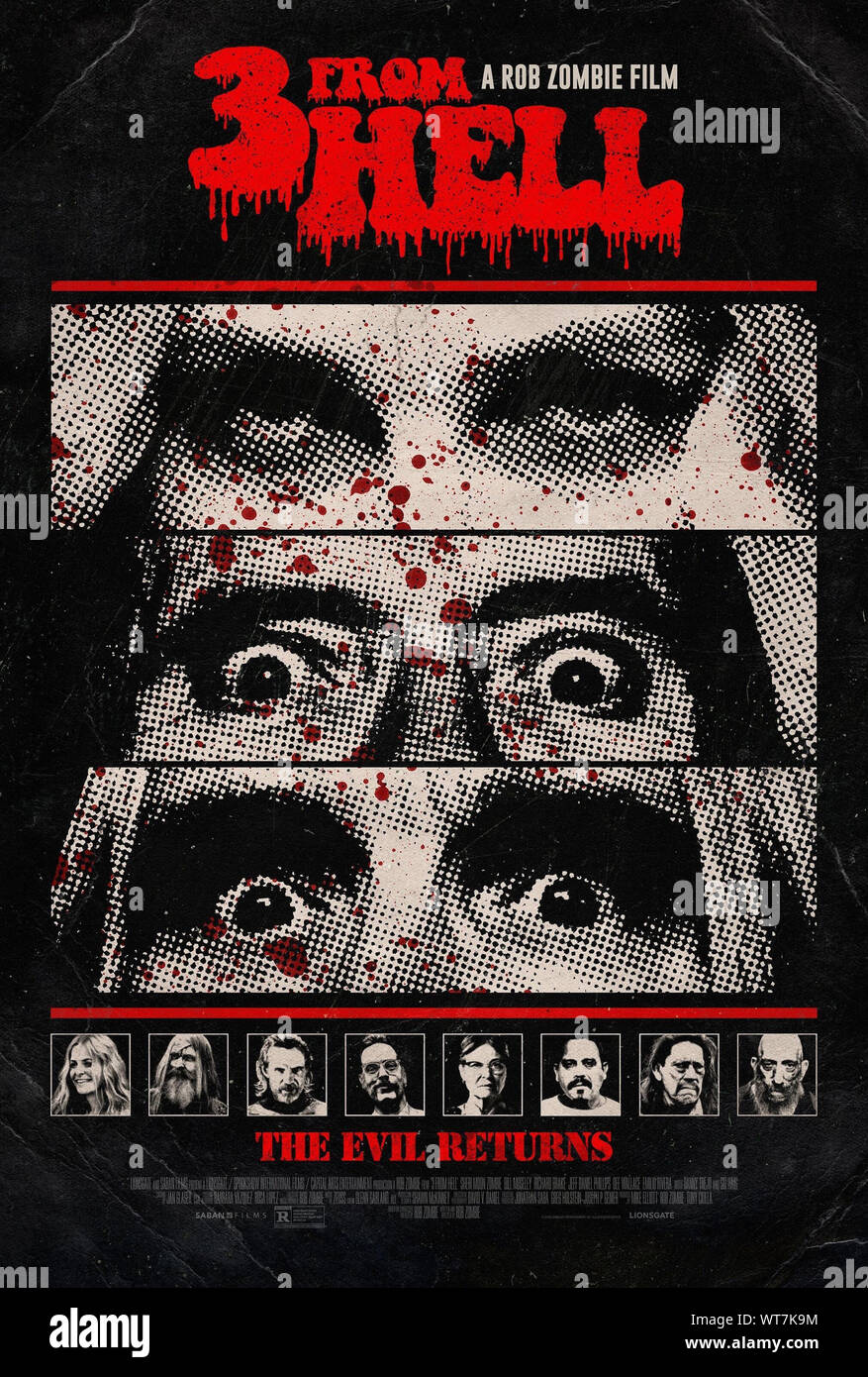 3 FROM HELL, (aka THREE FROM HELL), US poster, bottom from left: Sheri ...