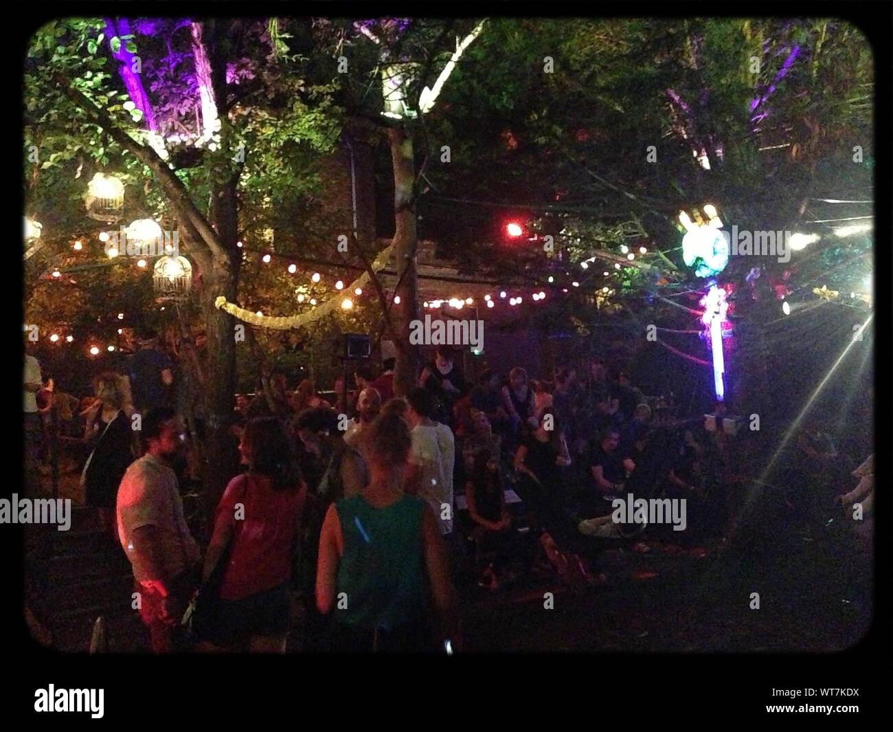 Summer night outdoor party hi-res stock photography and images - Alamy