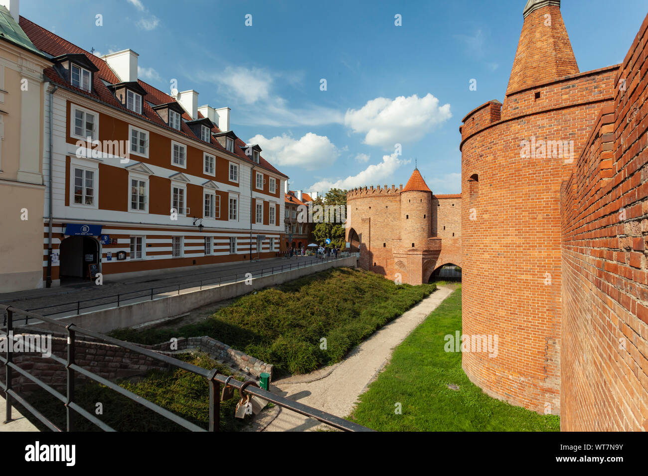 Summer afternoon at Warsaw city walls, Poland Stock Photo - Alamy