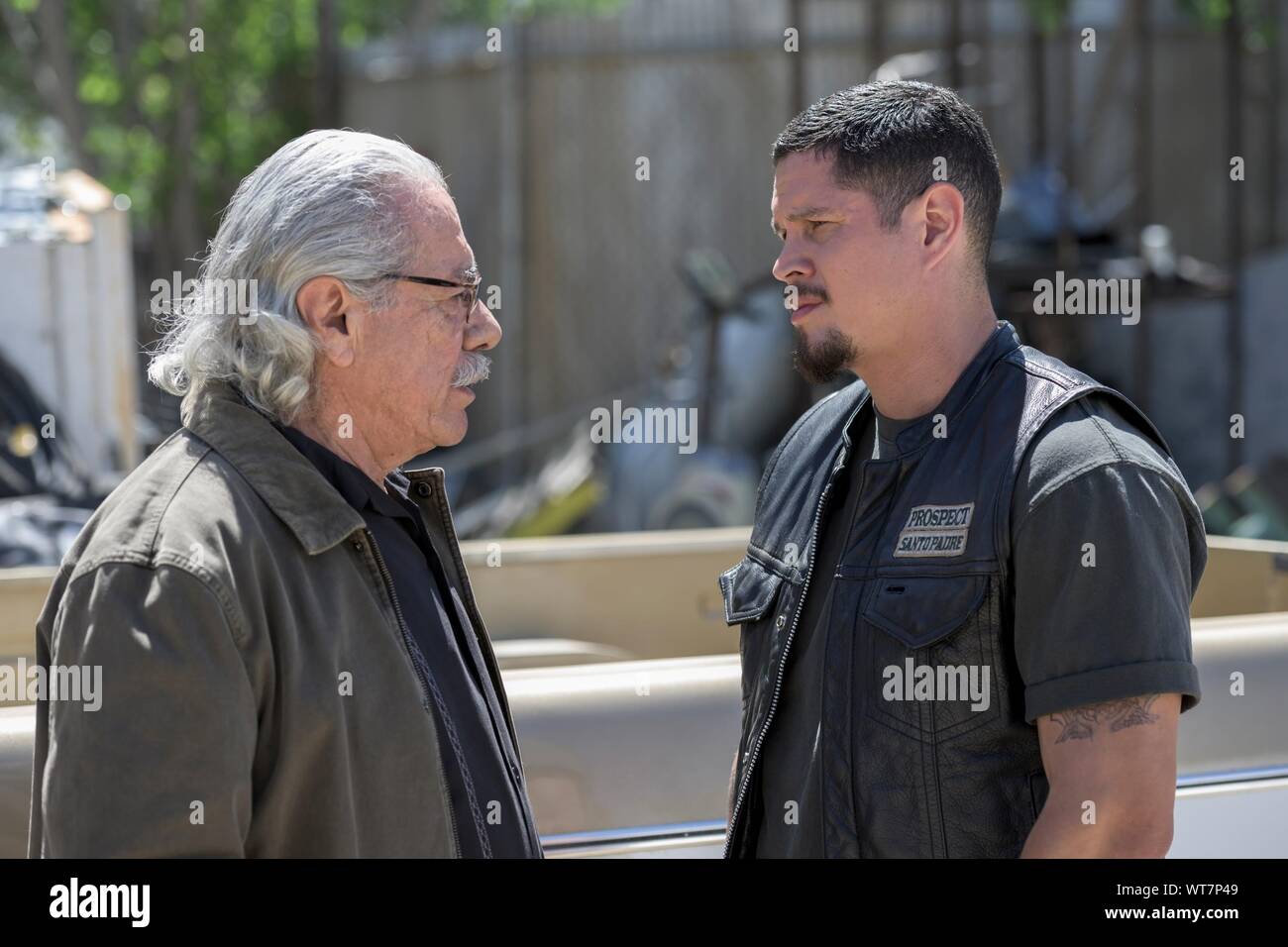 MAYANS, M.C., from left: Edward James Olmos, JD Pardo in 'Xbalanque ...