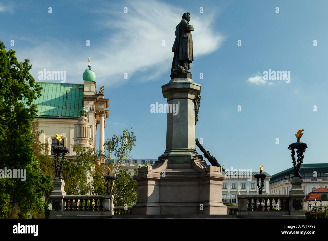 Statue of adam mickiewicz hi-res stock photography and images - Alamy