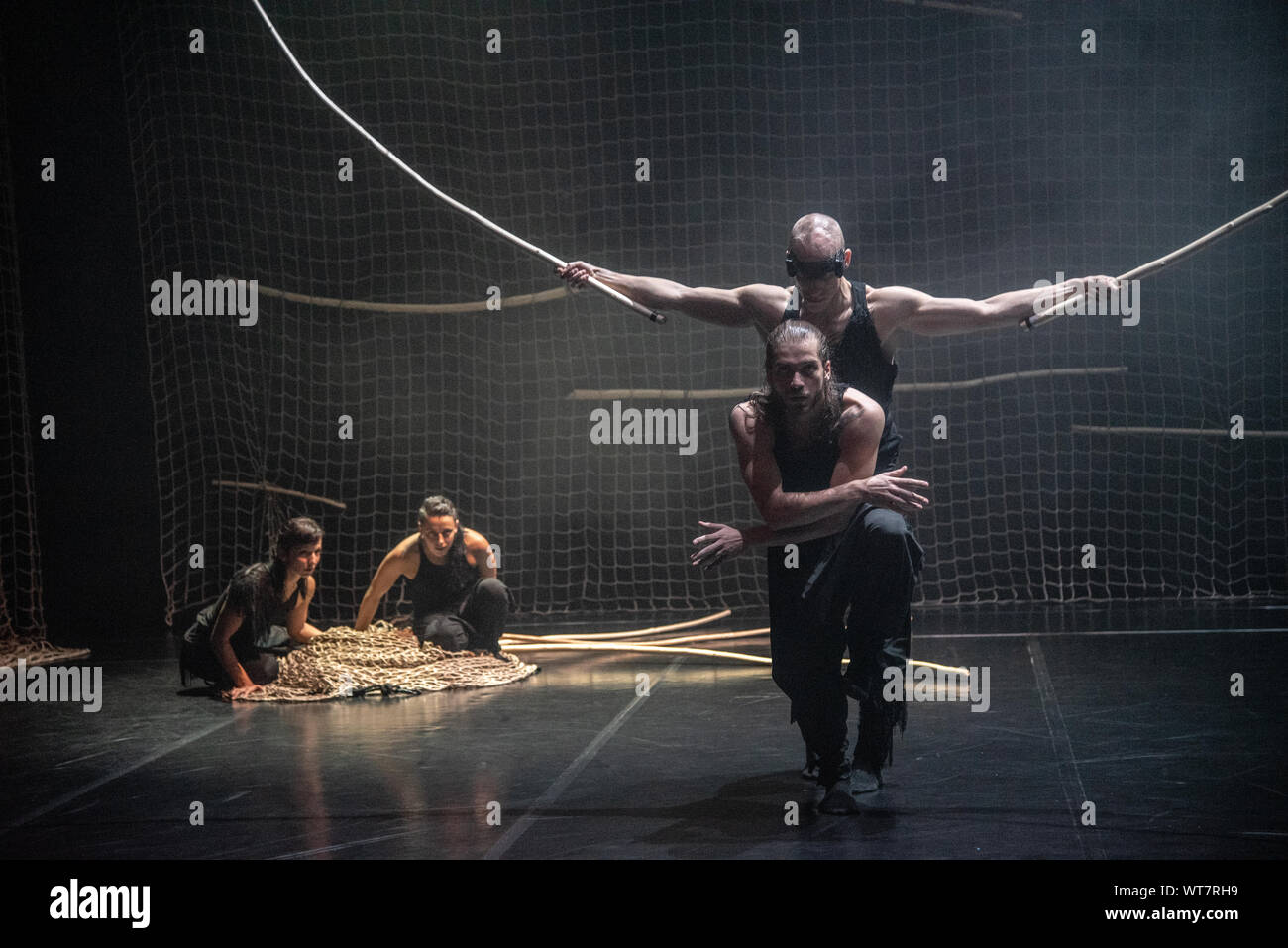 Dancing Group 420people, premiere of the dance show Panthera at the ...