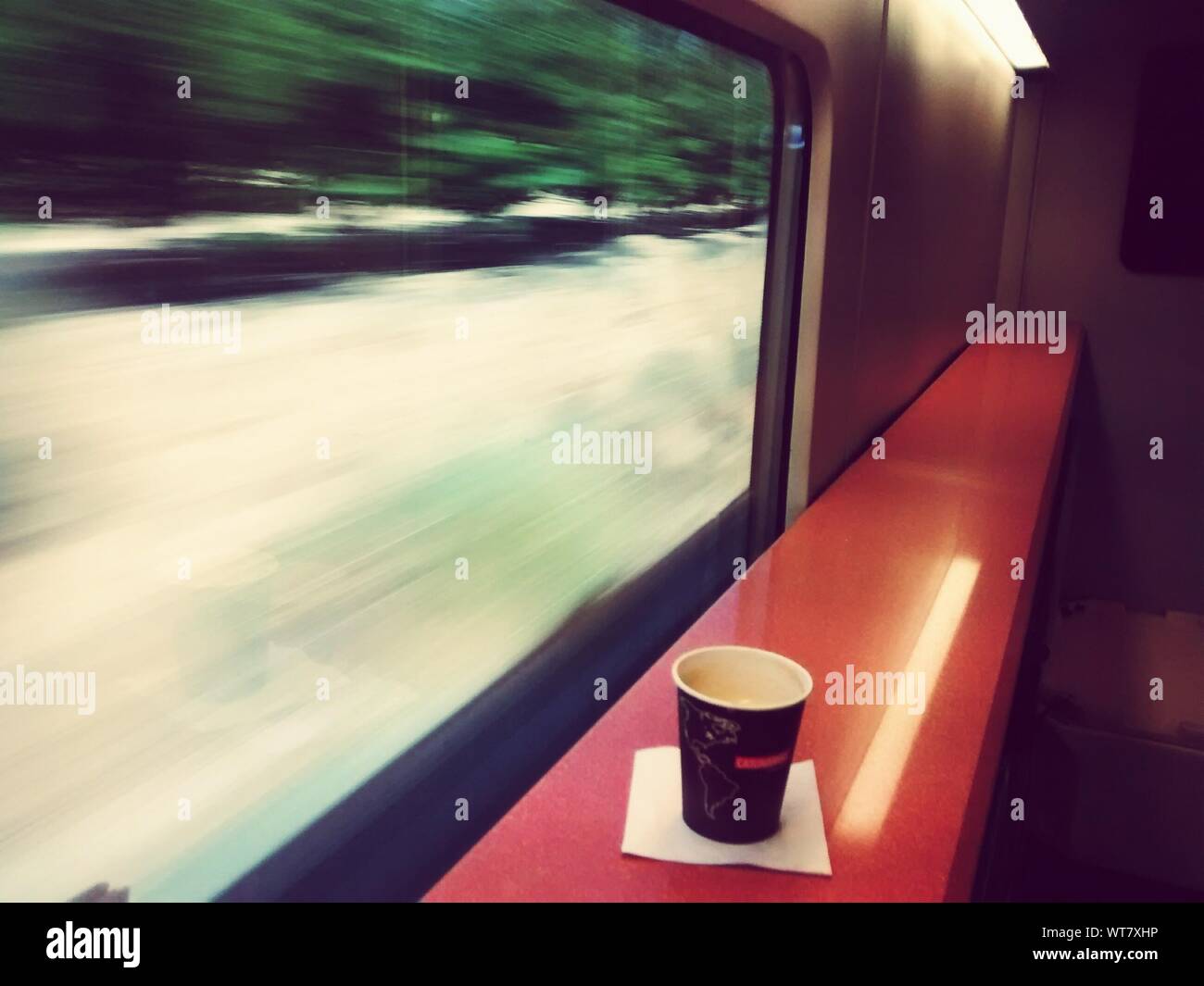 Coffee train window hi-res stock photography and images - Alamy