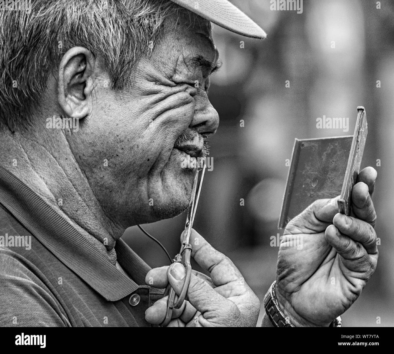 Moustache close up hi-res stock photography and images - Alamy