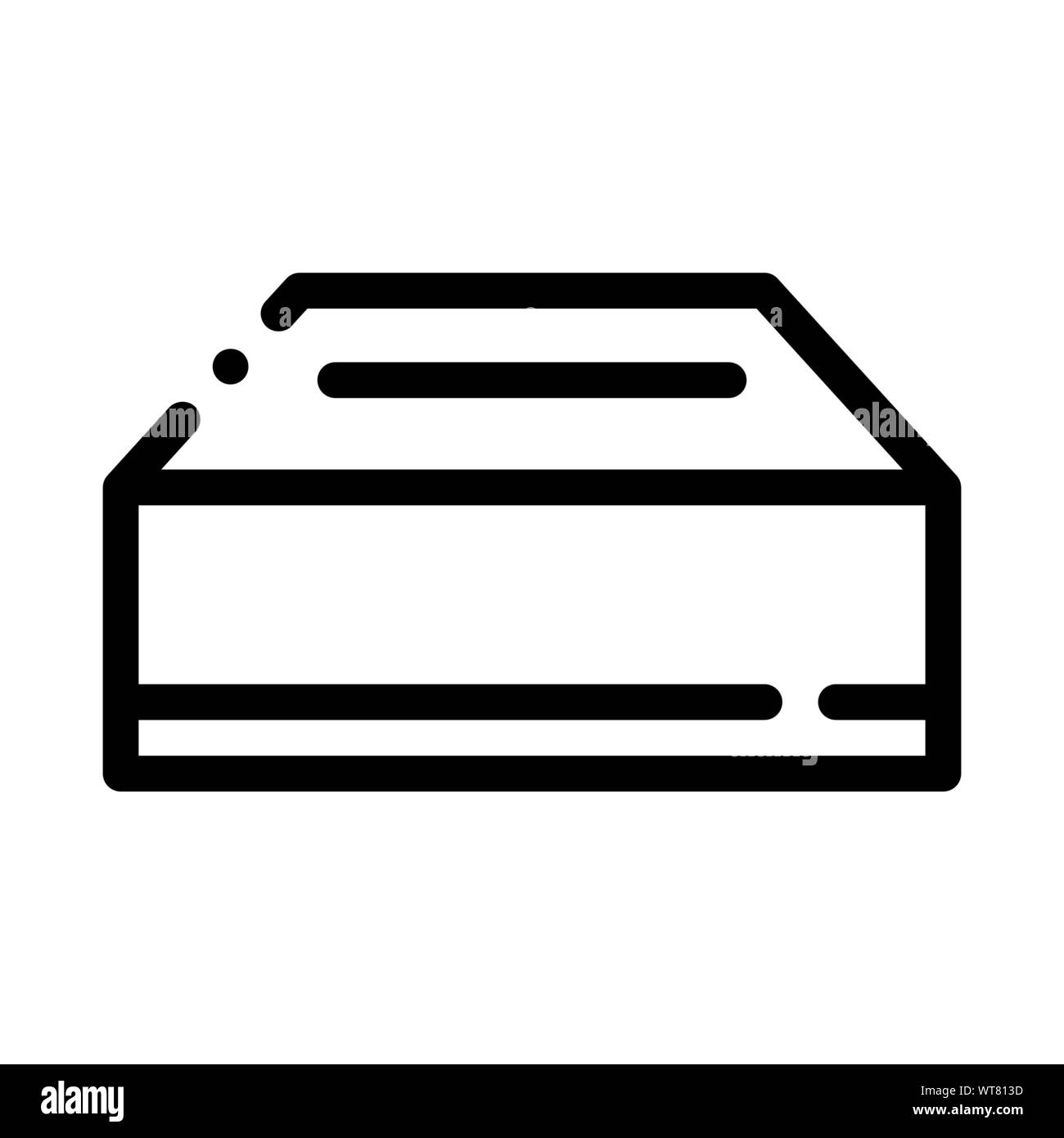 Delivery Container Packaging Element Vector Icon Stock Vector Image ...