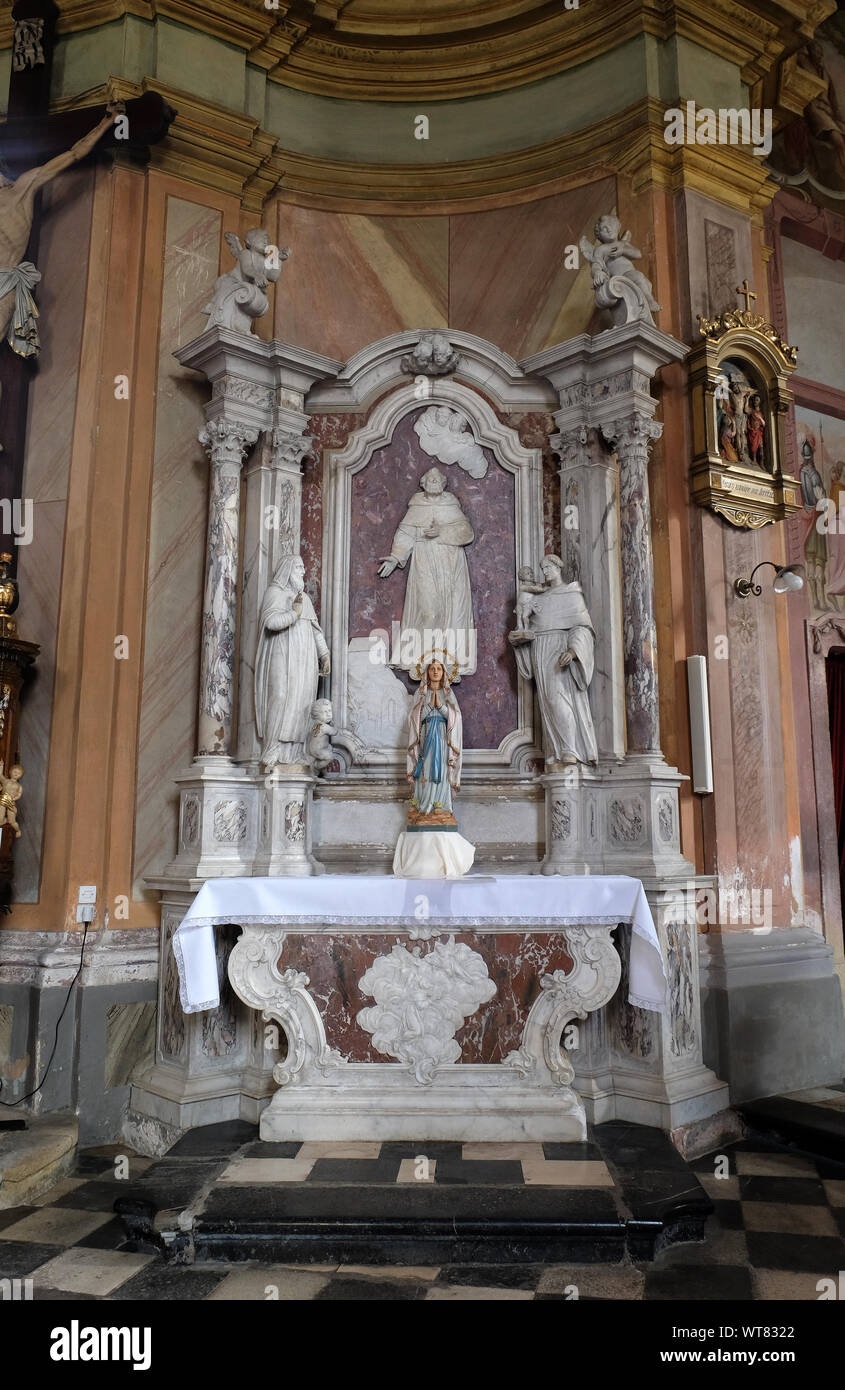 Altar of Saint Francis of Assisi in the Saint John the Baptist church ...