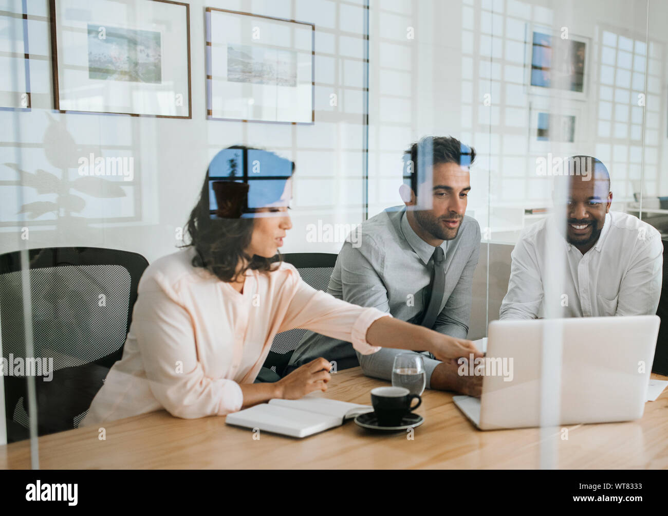 Woman working inside office hi-res stock photography and images - Alamy