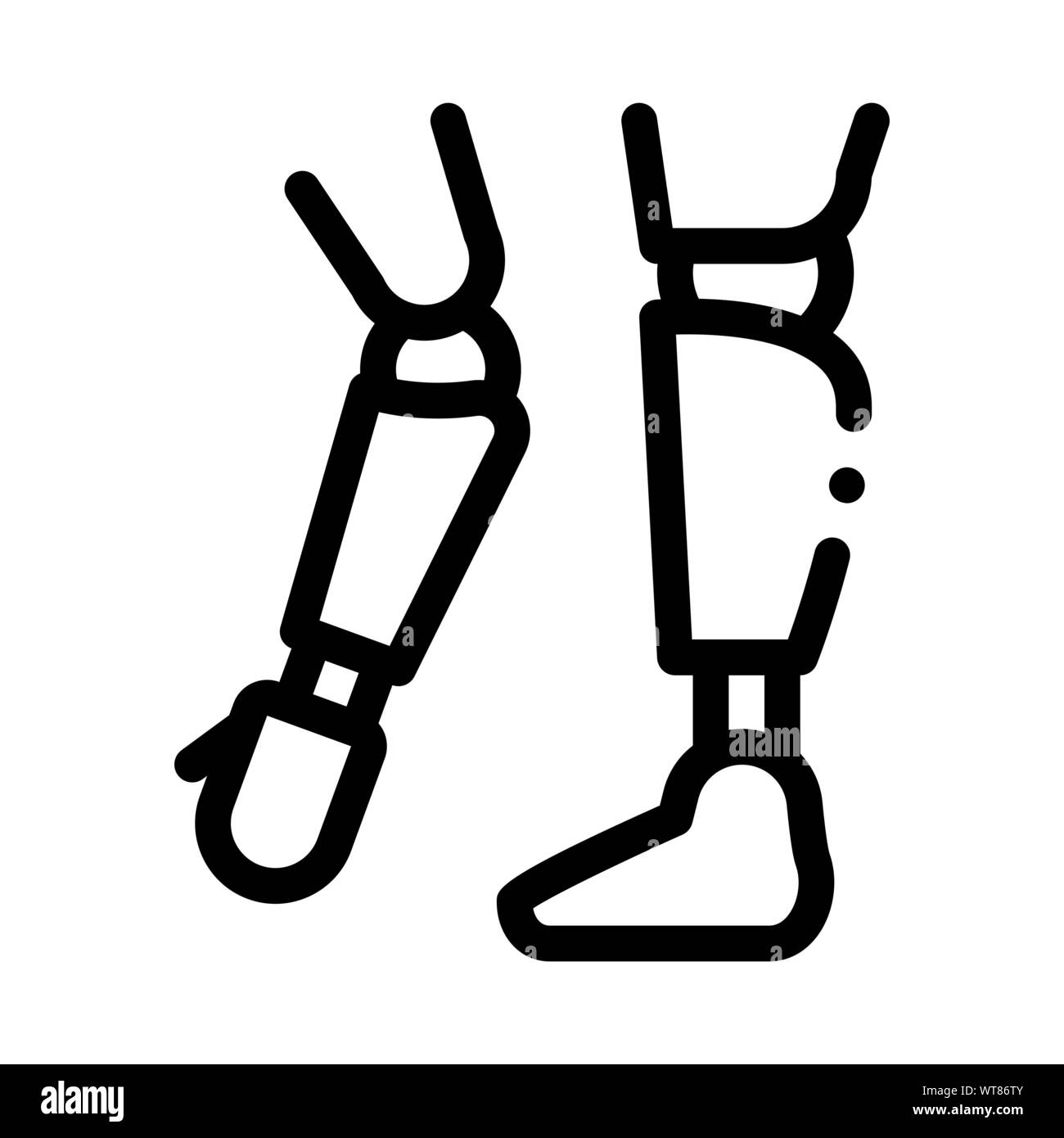 Prosthetics Of Arms And Leg Orthopedic Vector Icon Stock Vector Image ...