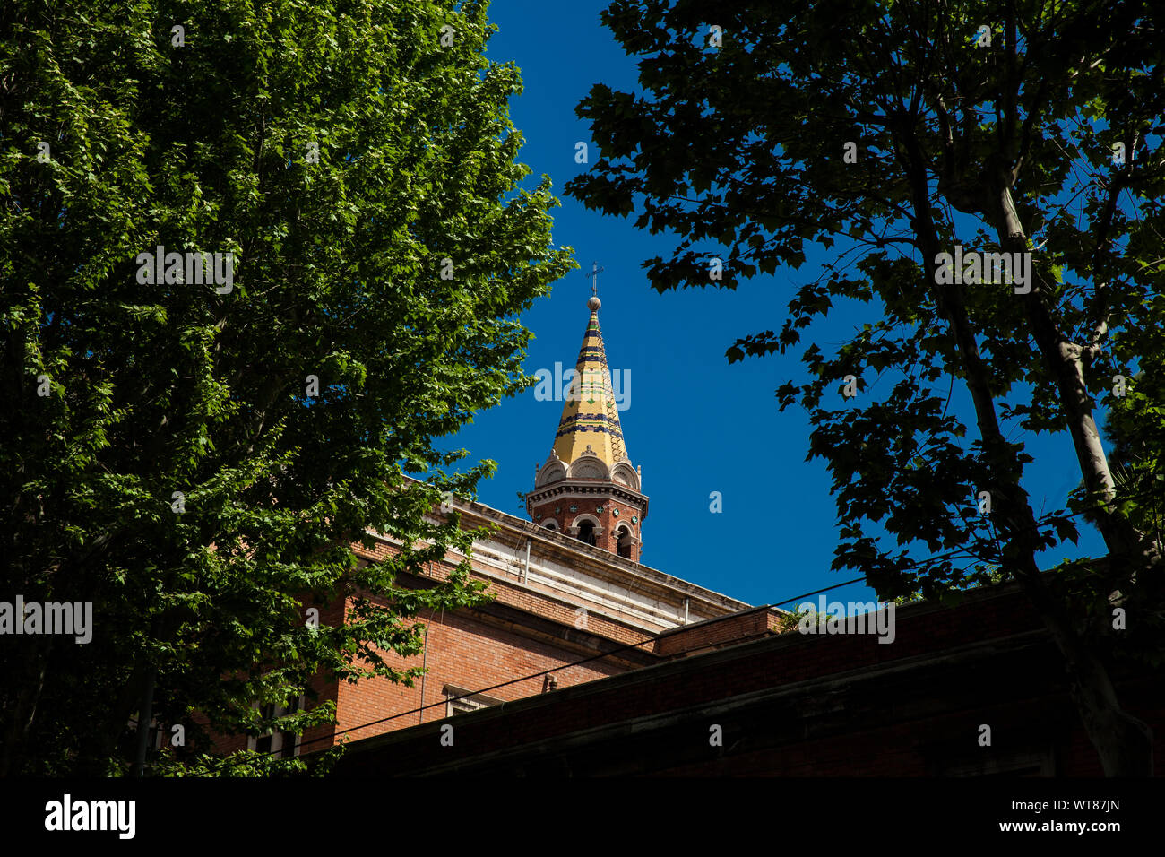 Top of the tower of the Pontifical University Antonianum built on 1890 ...