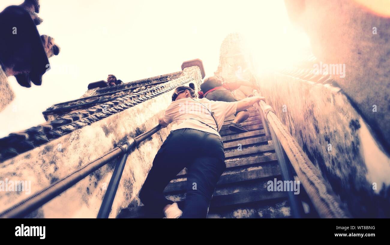 Climbing up ladder hi-res stock photography and images - Alamy