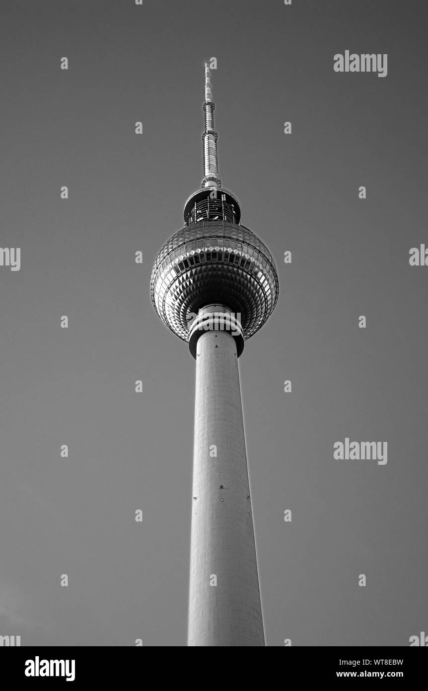 Tv tower view Black and White Stock Photos & Images - Alamy