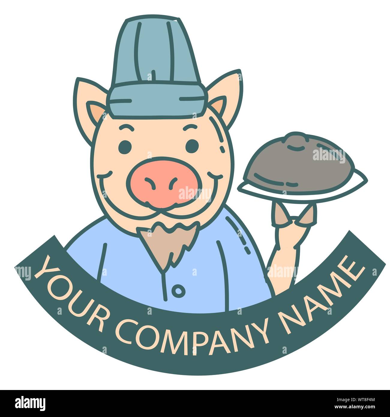 Pig chef vector vectors hi-res stock photography and images - Alamy