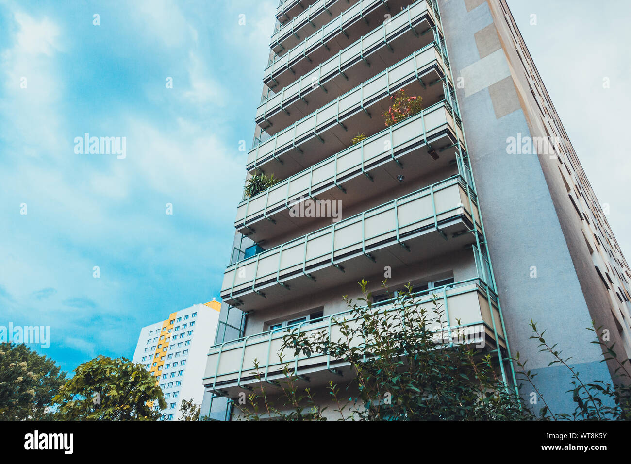 plattenbau building at east berlin, germany Stock Photo - Alamy