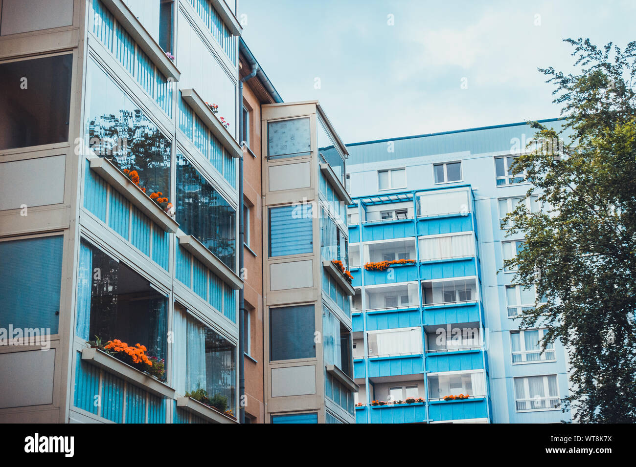 plattenbau building at east berlin, germany Stock Photo - Alamy