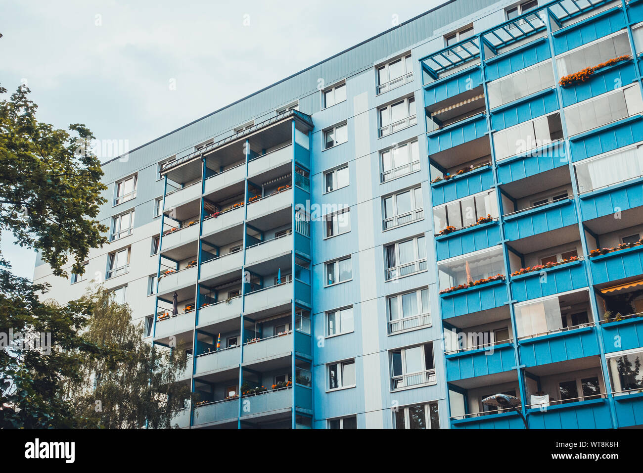 plattenbau building at east berlin, germany Stock Photo - Alamy