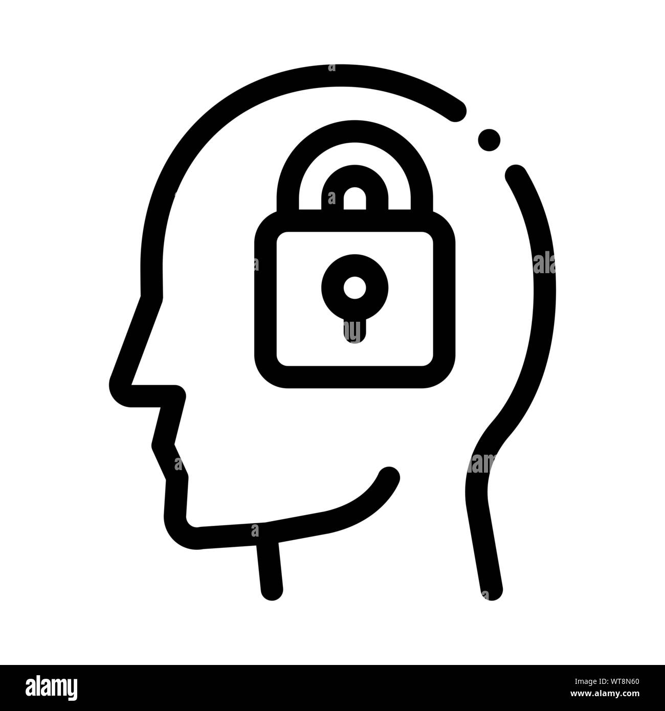 Locked profile Stock Vector Images - Alamy