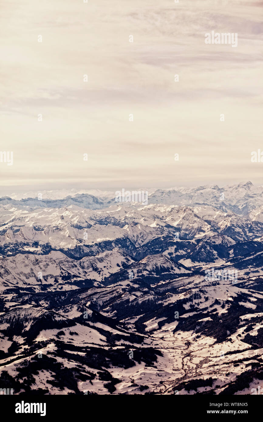 Vertical view austrian alps hi-res stock photography and images - Alamy