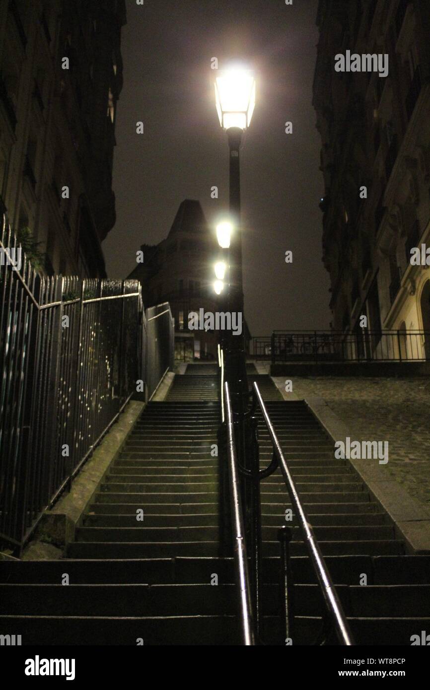 Street stairs night High Resolution Stock Photography and Images - Alamy